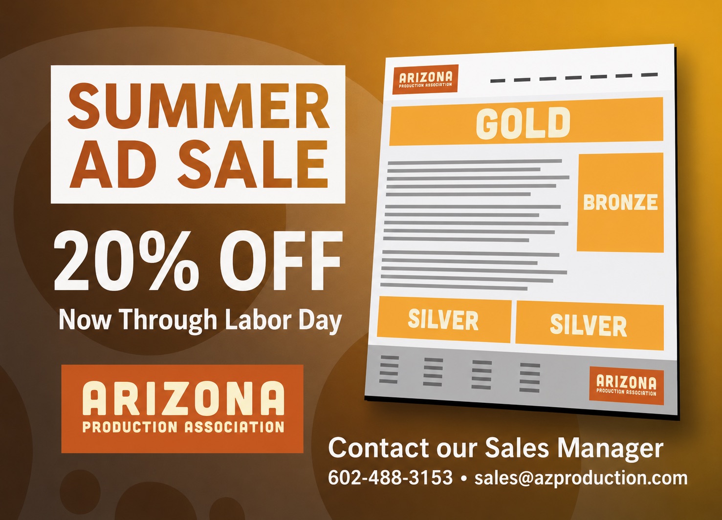 Banner Ad Sale! | Arizona Production Association